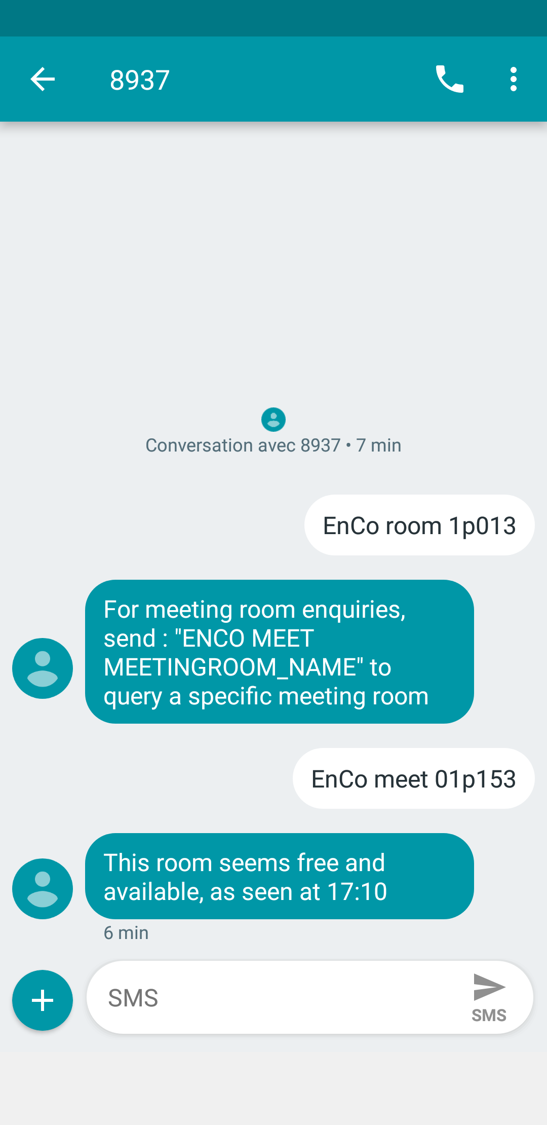 A simple SMS bot to check meeting room availability - Proximus API ...